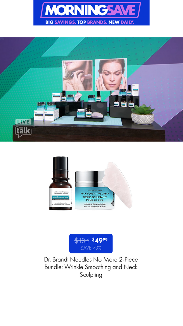 Dr. Brandt Needles No More 2-Piece Bundle in The Talk - Morning Save ...